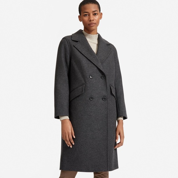 Everlane | Jackets & Coats | Everlane Italian Rewool Overcoat Double ...